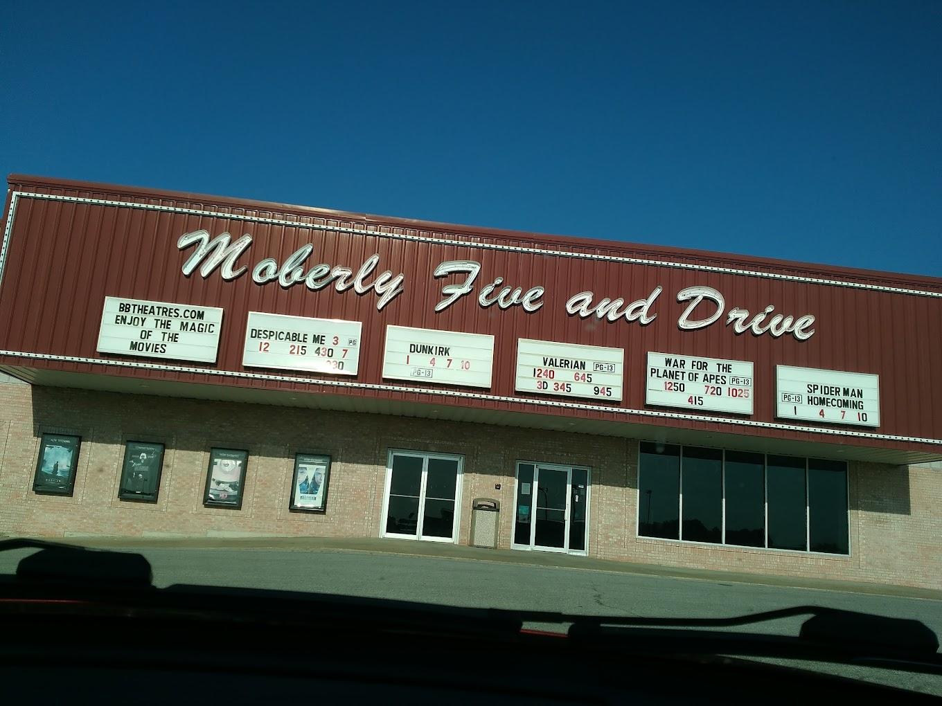 B&B Theatres Moberly Five And Drive - Showtimes & Tickets